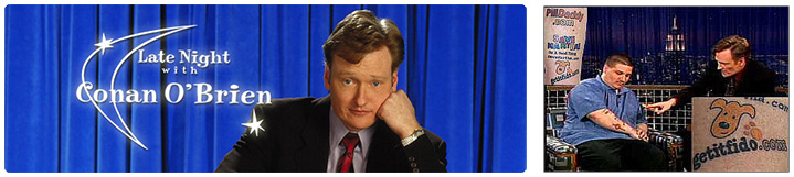 Featured on Late Night with Conan O’Brien